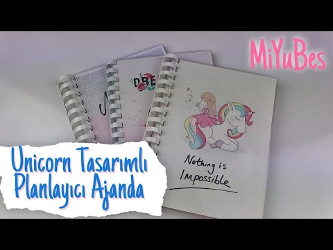 MiYuBes Unicorn Tasarım Planlayıcı Ajanda