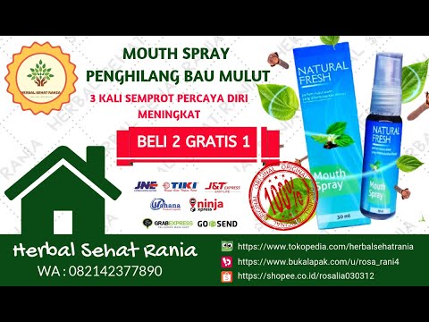 NATURAL FRESH Mouth Spray - Parfum Pengharum Mulut / Penghilang bau ...