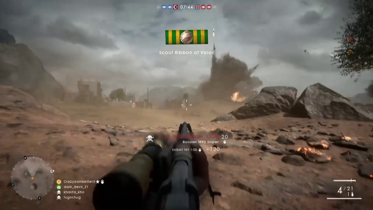 BF1 Russian 1895 Sniper Gameplay - YouTube
