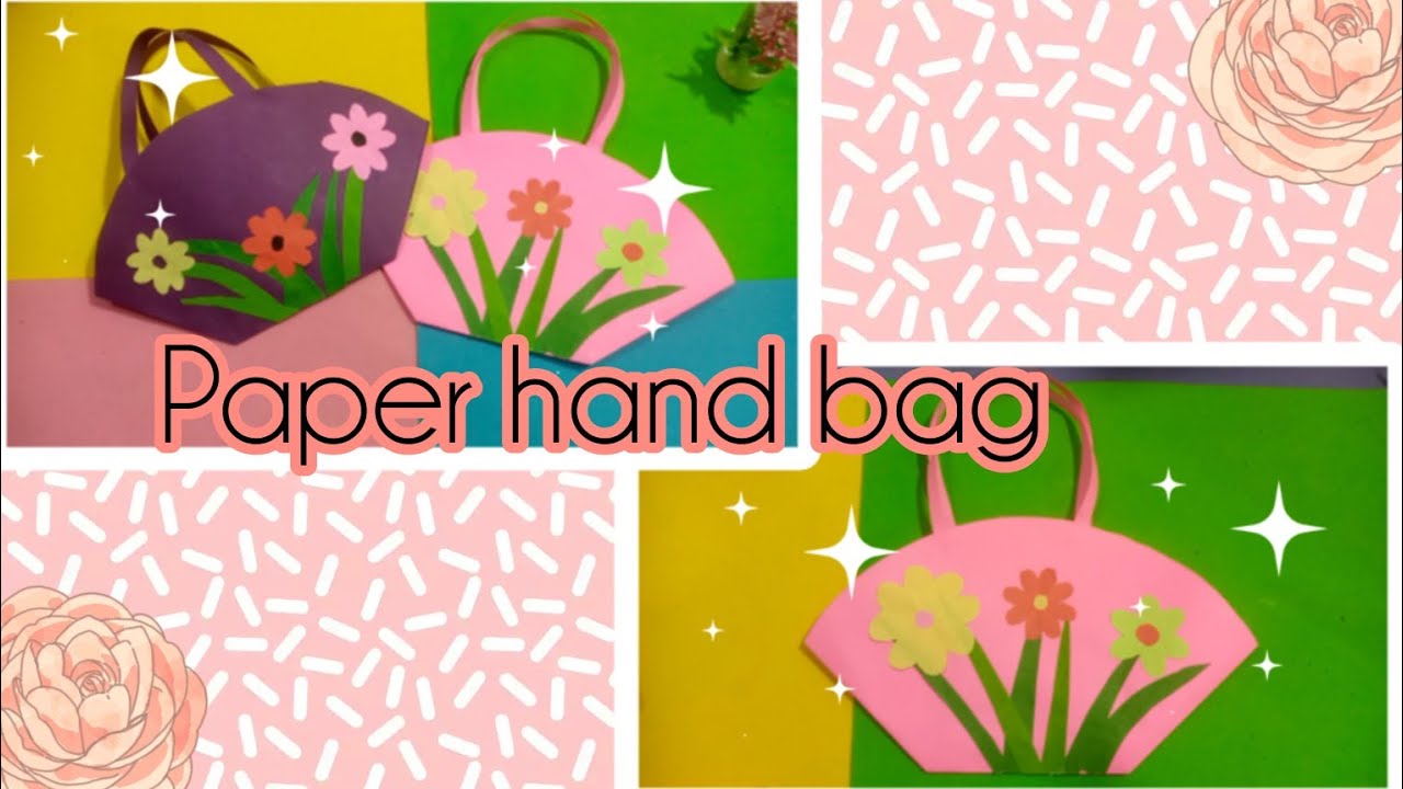 How to make a paper bag || Paper craft ||Paper bag|| aimanoor2226 - YouTube