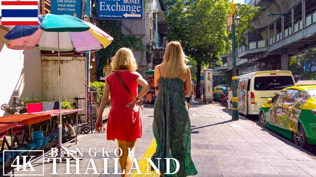 Sukhumvit Road In Bangkok 4k Thailand Walking Tour Happy New Year 2024 Youtube