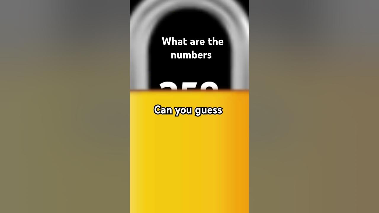 Guess the numbers - YouTube