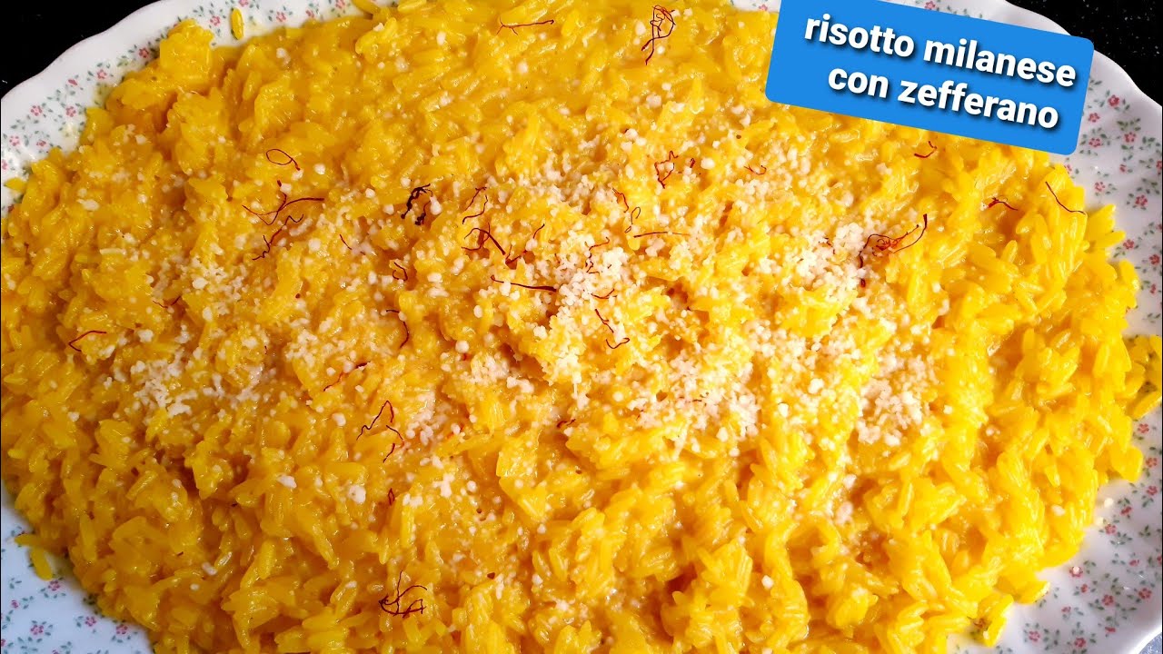 Italian Dish Risotto alla milanese con zafferano (zafaran) Recipe ...