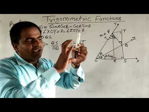 Trigonometric Functions Part-6 PROOF#sin(A-B)=sinAcosB-cosAsinB &cos(A ...