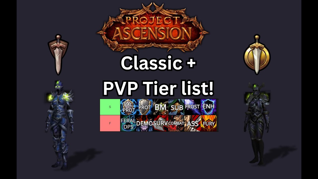 Classic+ PvP Tier List! | Ascension WoW | Project Ascension | World of ...