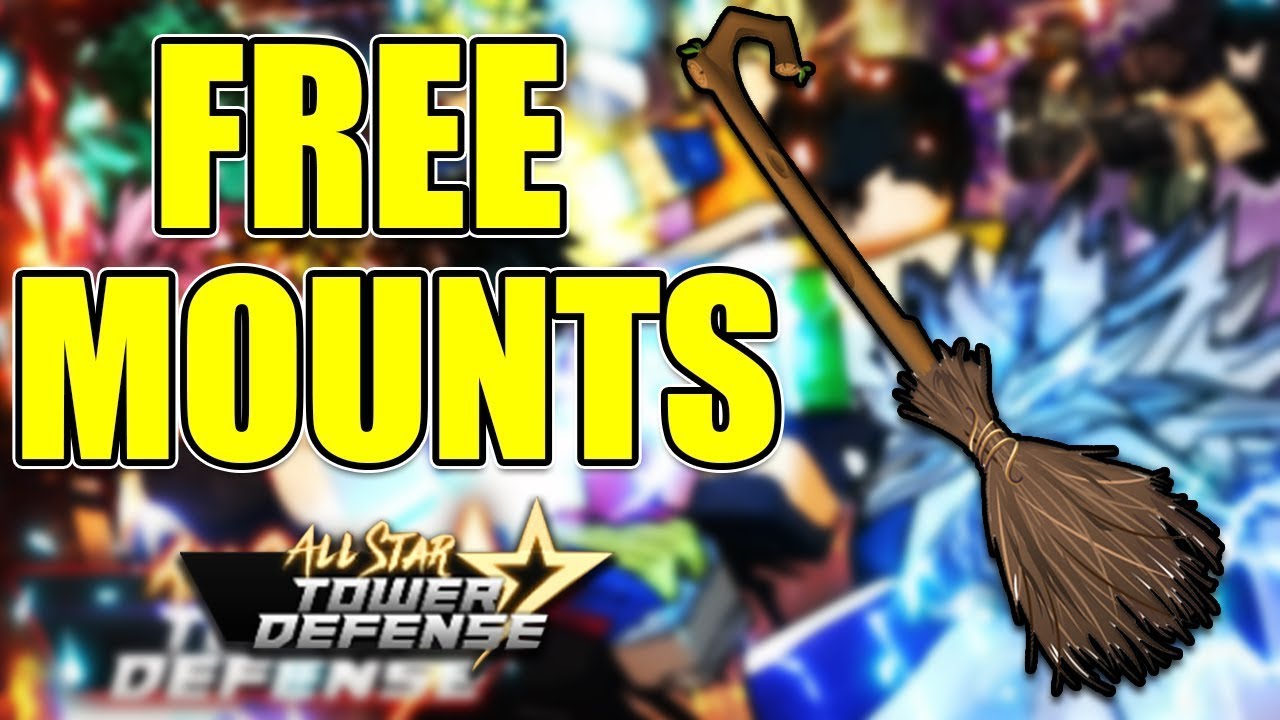 How to get the free broomstick mount on All Star Tower Defense - YouTube