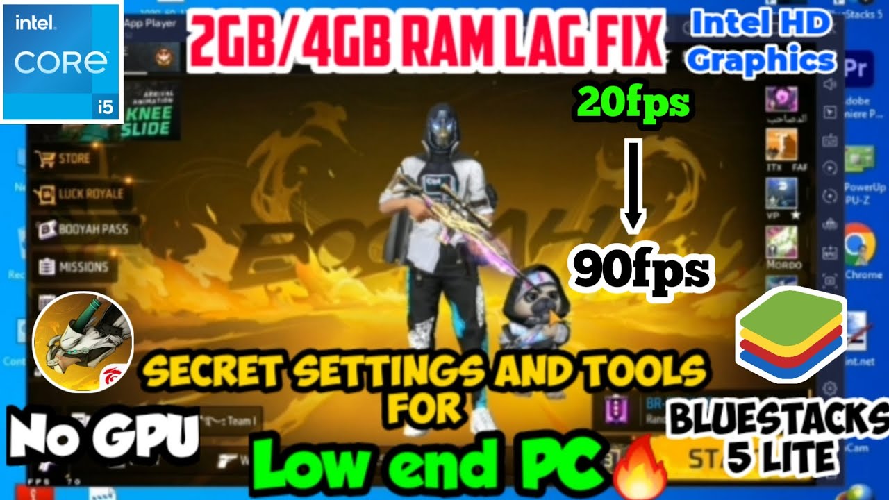 No More lag: Best Pc Settings to Get HIGH FPS l Free fire l 0% Lag and ...