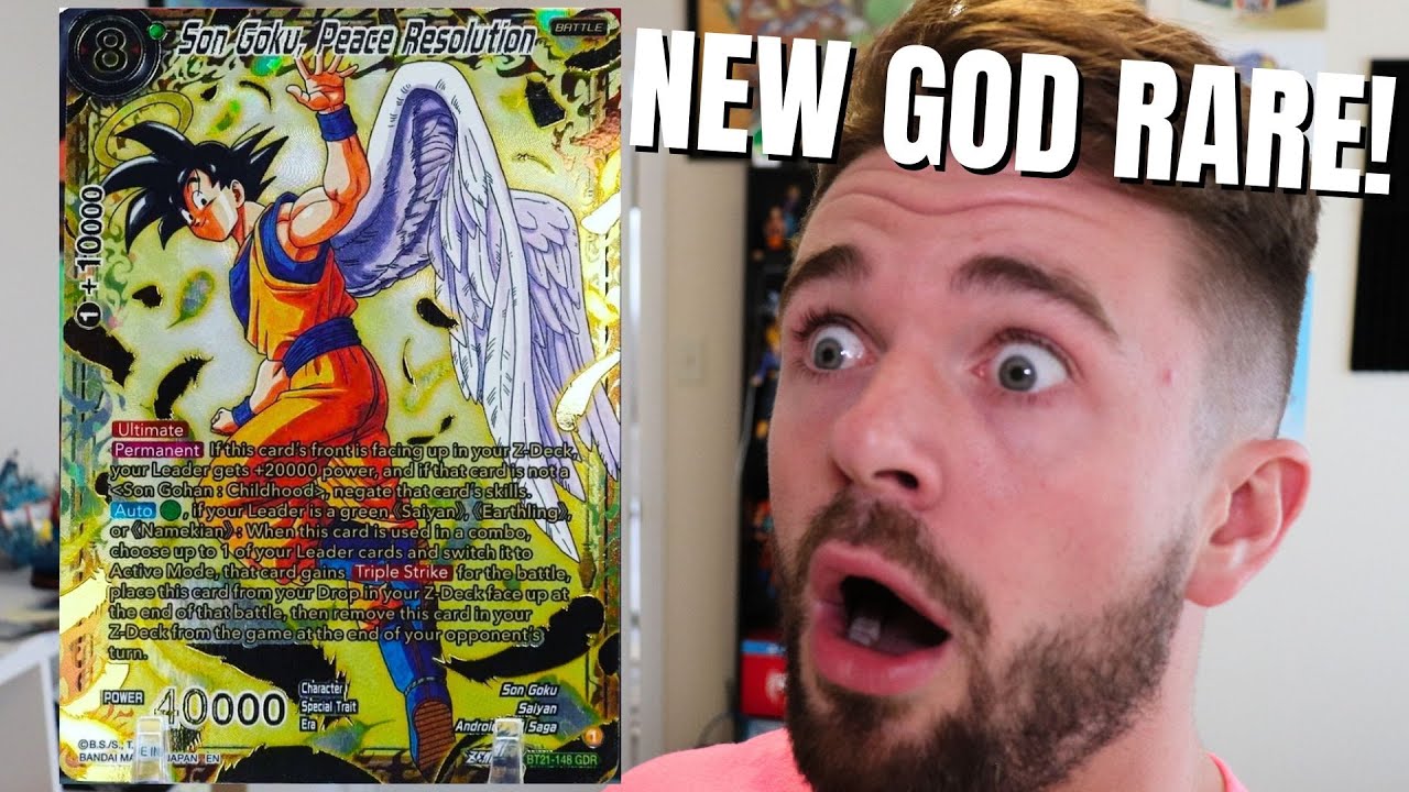THE NEW GOD RARE FOR DRAGON BALL SUPER CARD GAME IS HERE! - YouTube