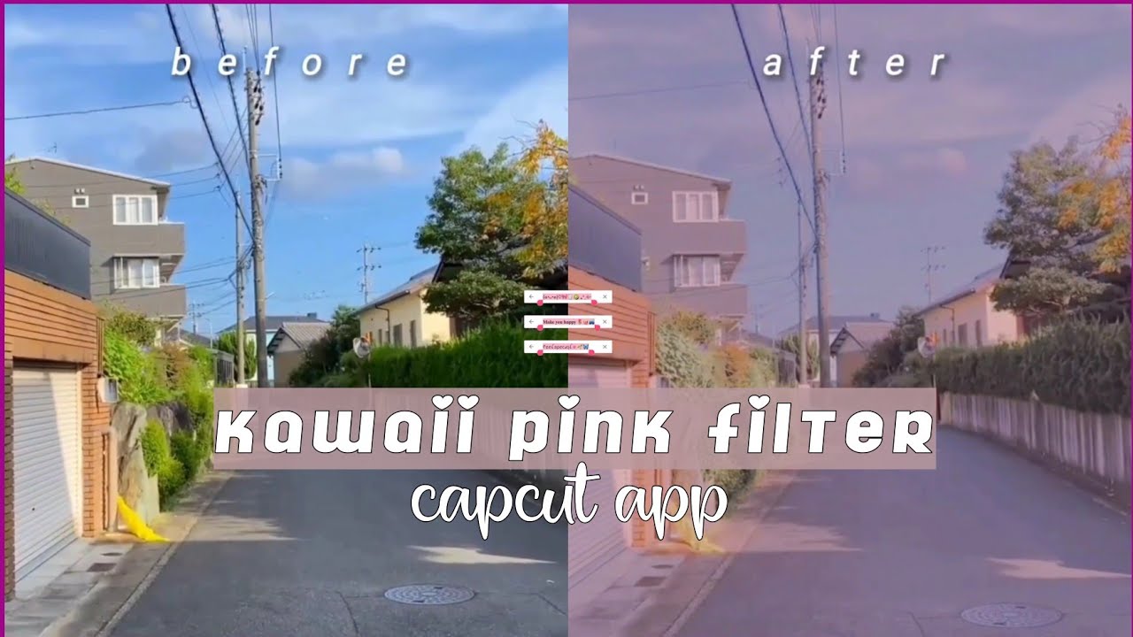 simple kawaii pink filter edit🌸 capcut filter preset - YouTube