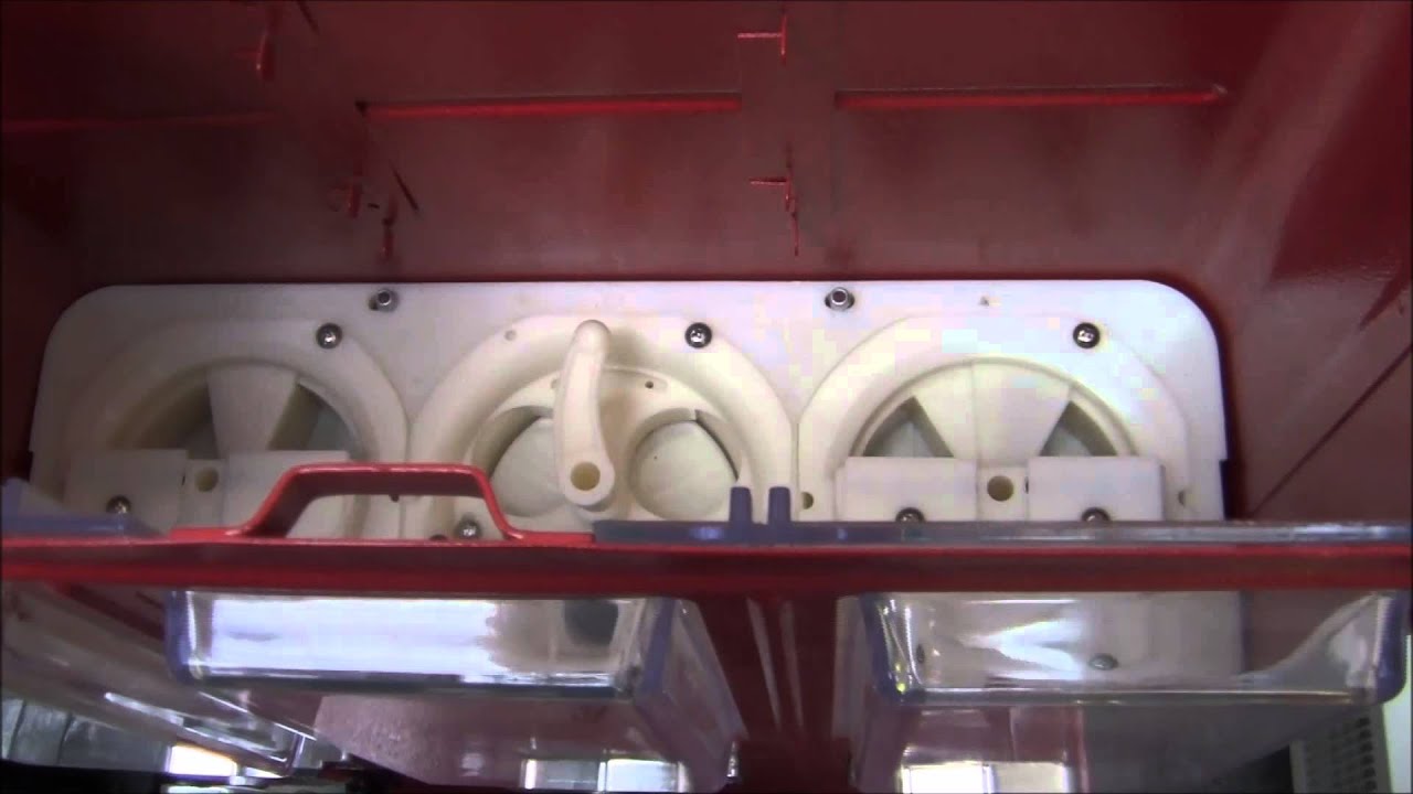 Installing a Front Panel on an All Metal Triple Vending Machine - YouTube