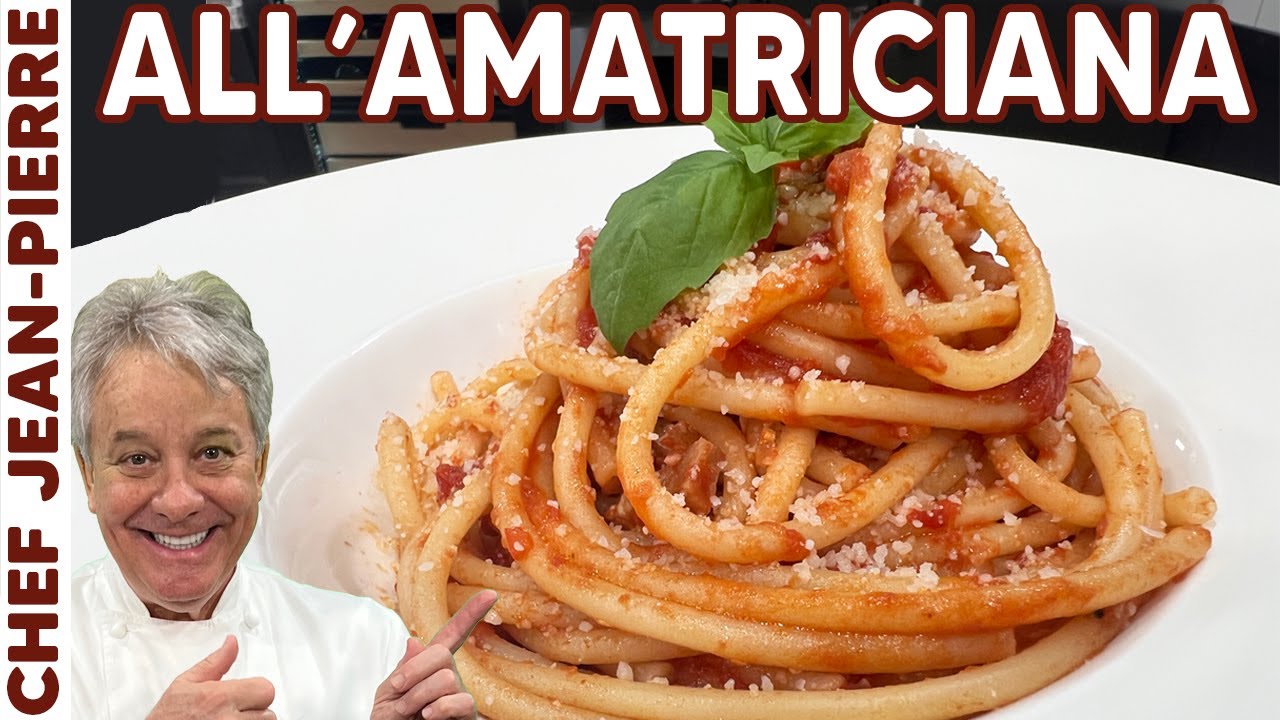 Bucatini all'Amatriciana | Chef Jean-Pierre - YouTube