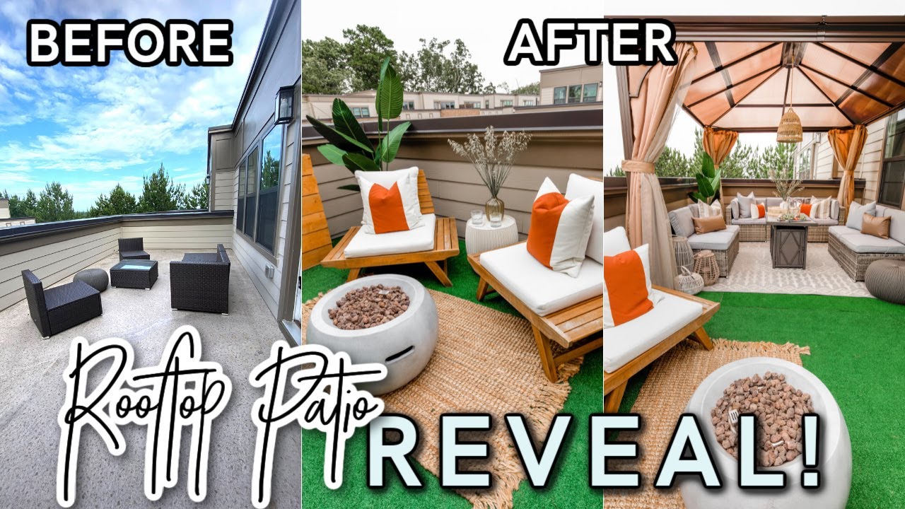 EXTREME PATIO MAKEOVER REVEAL! | Fall Patio Ideas | Patio Furniture ...
