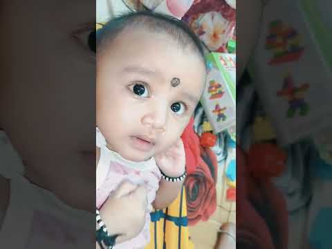 6months baby uyyala lo dance 😊& cute face expressions chudam randi🍼🙂 ...