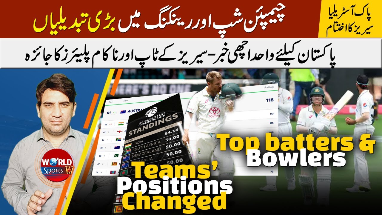 PAK vs AUS series change Test championship points table & ranking ...