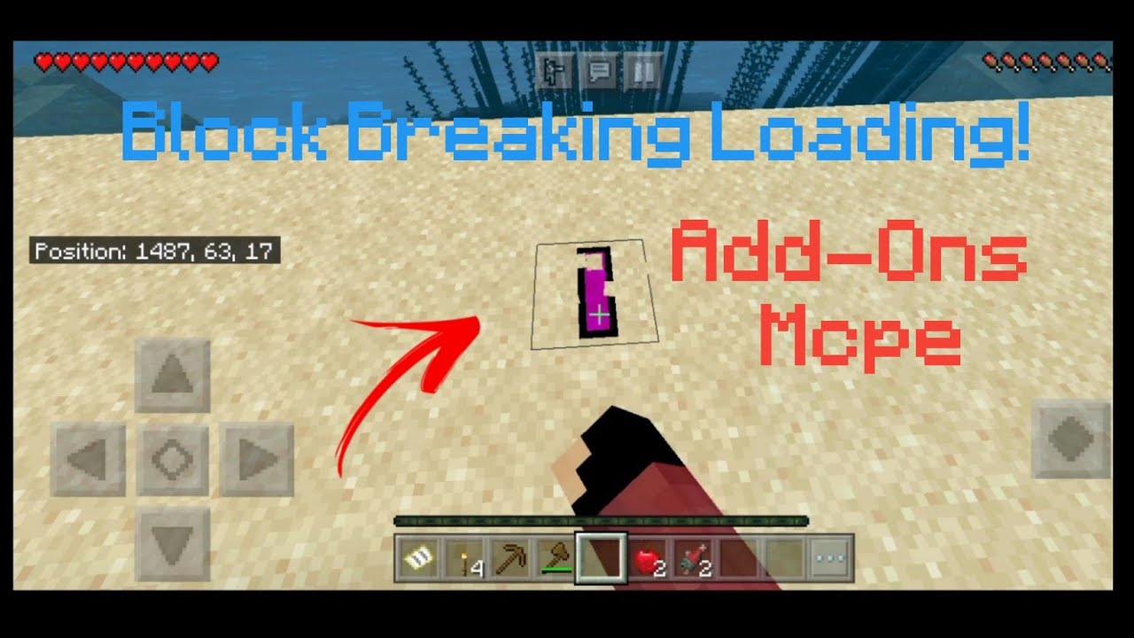 Breaking Block Effect Addon! MCPE/MCBE 1.16 - YouTube