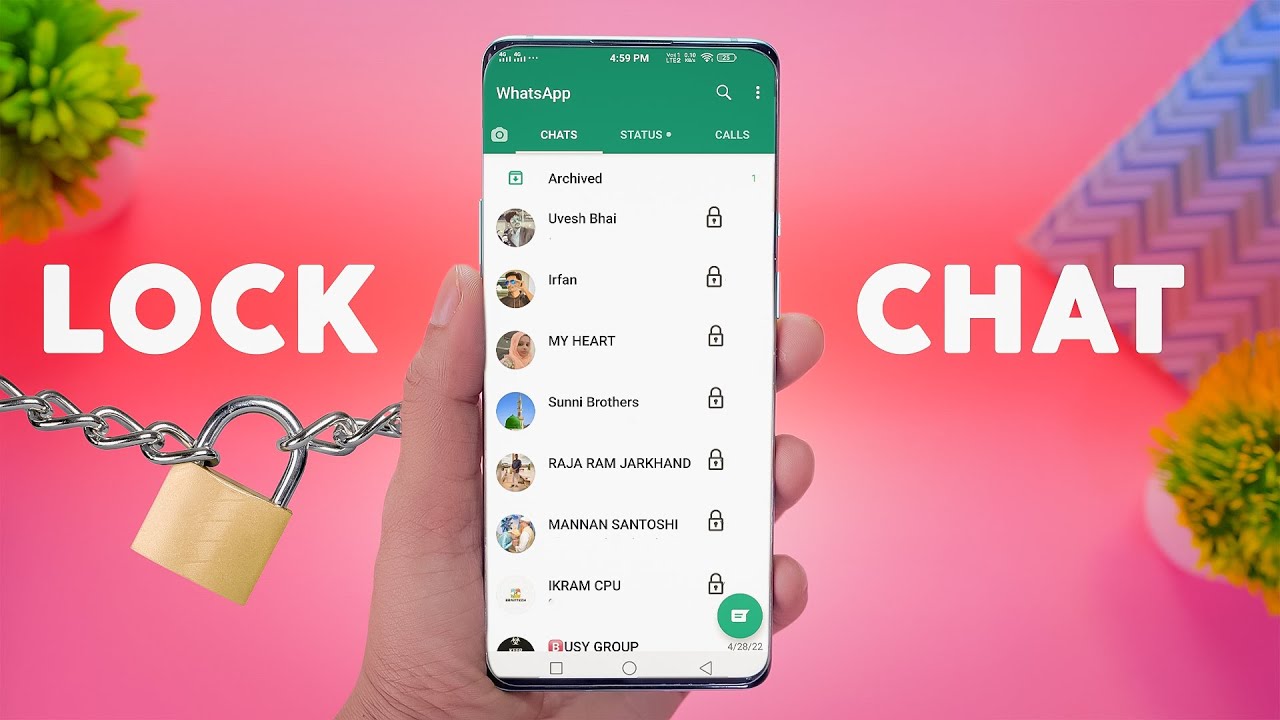 How to Lock WhatsApp Chat, Lock Your Personal Chat - YouTube