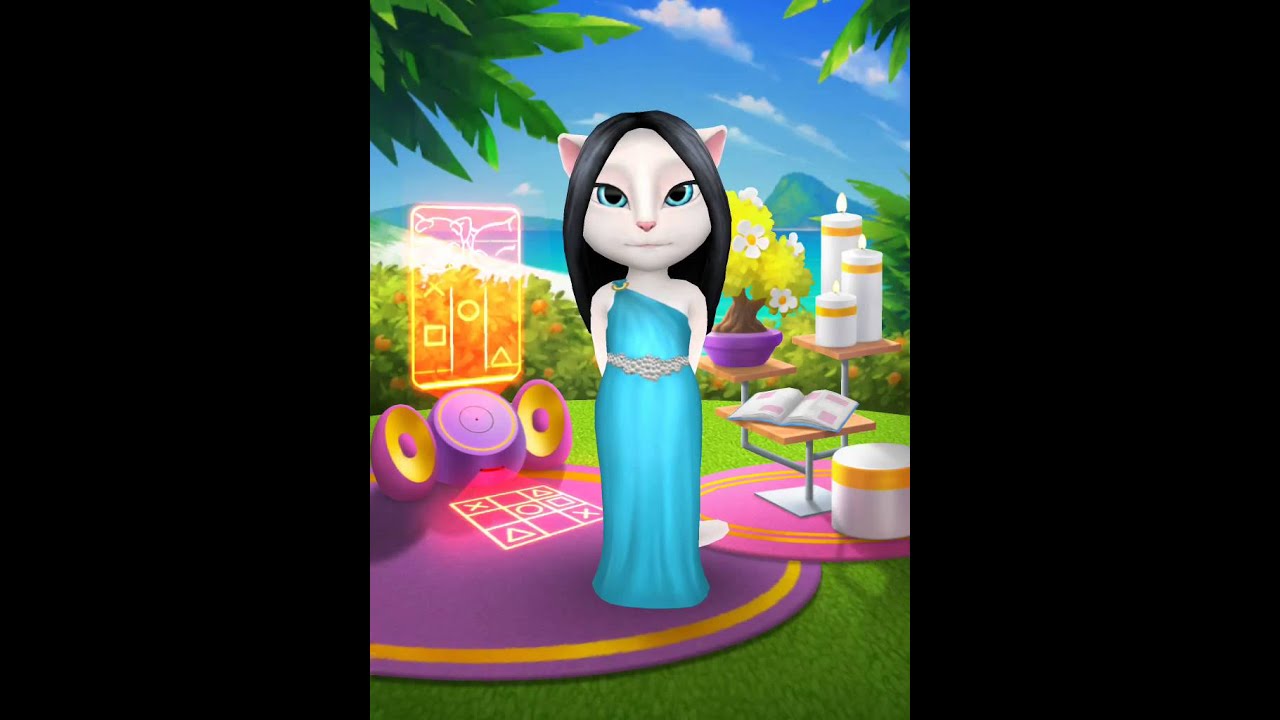 [My Talking Angela] The Beach And Ocean 🏄🏊Make Me Tired‼️😴😴😳😴 - YouTube