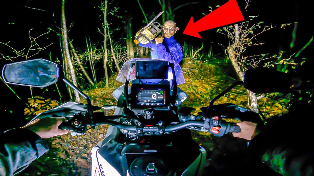 Midnight Motorcycle Adventure : *Chainsaw encounter* - YouTube