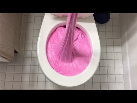 Will it Flush? - Neon Pink Slime - YouTube