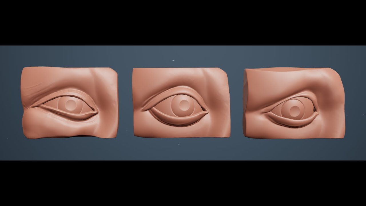 Adobe Substance 3D Modeler Eye Sculpt Training (Timelapse) - YouTube