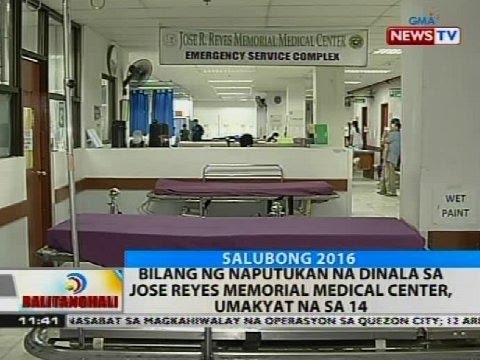 BT: Bilang ng naputukan na dinala sa Jose Reyes Memorial Medical Center ...