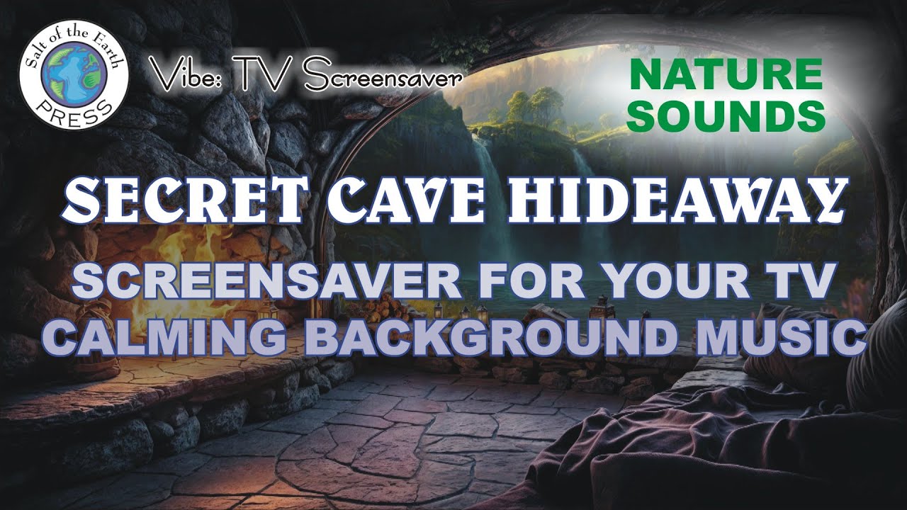 Cave Hideaway With Fireplace Overlooking Beautiful Waterfall | Nature ...