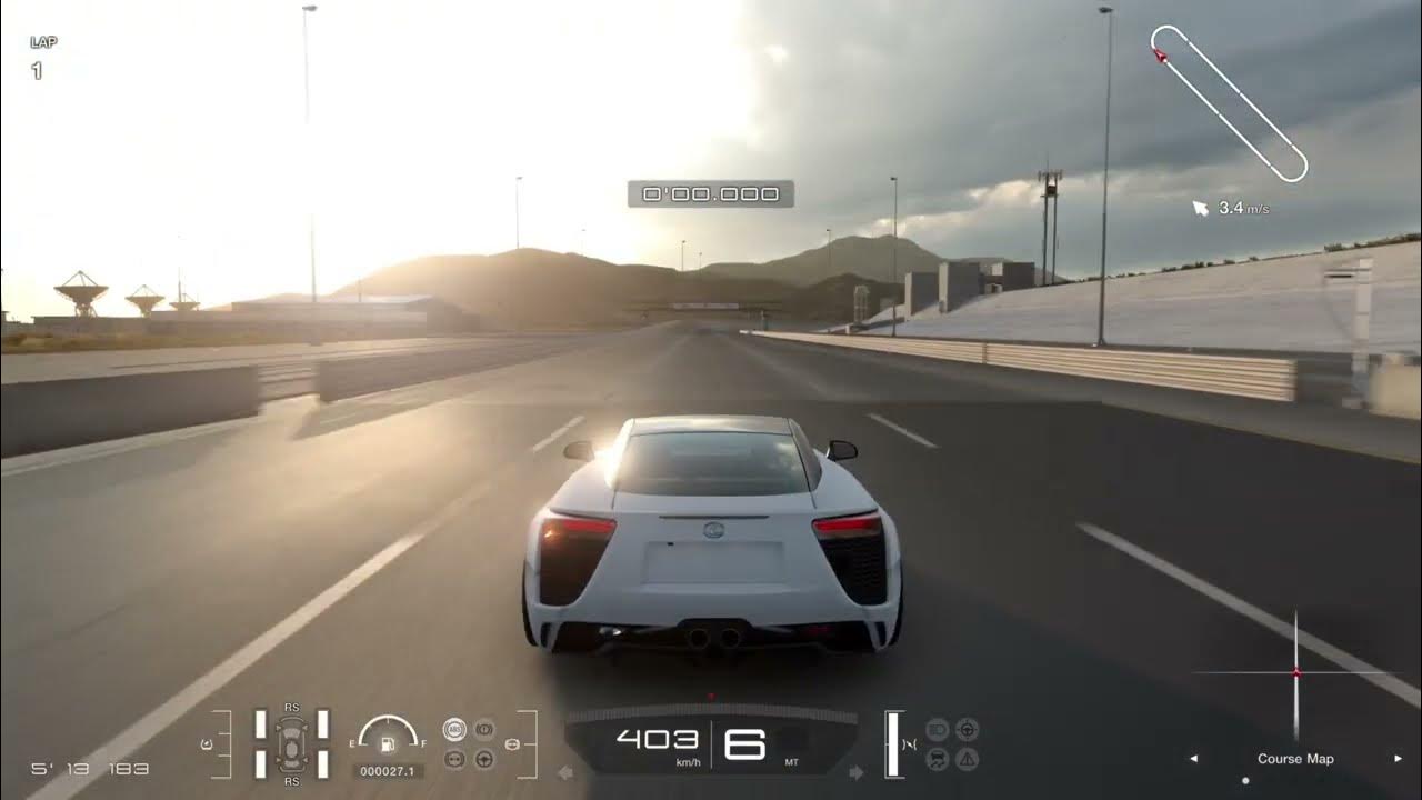 【最高速/gt7】LEXUS LFA 最高速セッティング TOP speed 403Km/h - YouTube