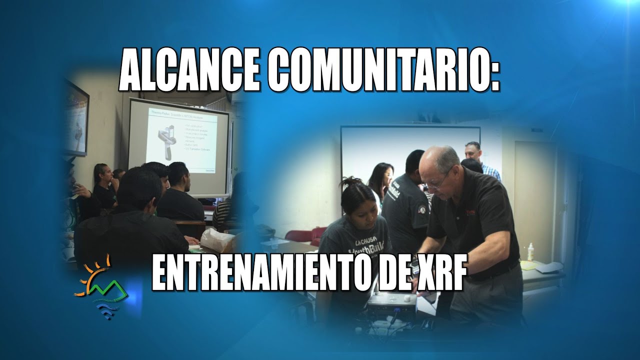 ALCANCE COMUNITARIO: ENTRENAMIENTO DE XRF - YouTube