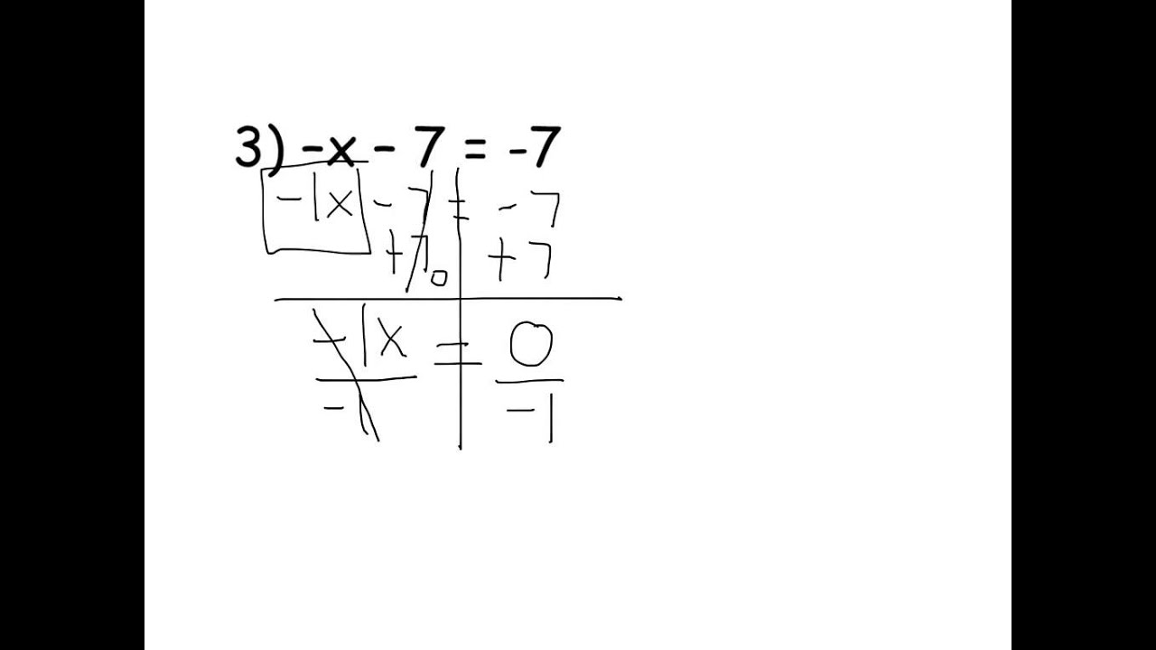 Notes #1 Extension Two-Step Equations - YouTube