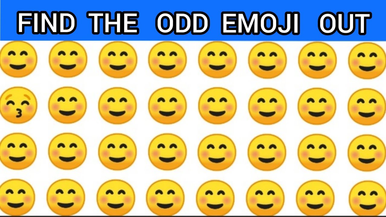 95 FAIL TO PASS THIS CHALLENGE Can You Find Odd Emoji Best Eye Test 95 FAIL TO PASS THIS CHALLENGE Can You Find Odd Emoji Best Eye Test