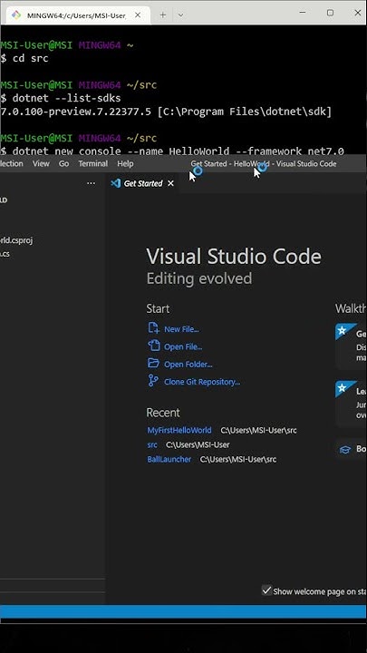 Hello World in .NET 7 | C# | Part 2 | #shorts - YouTube