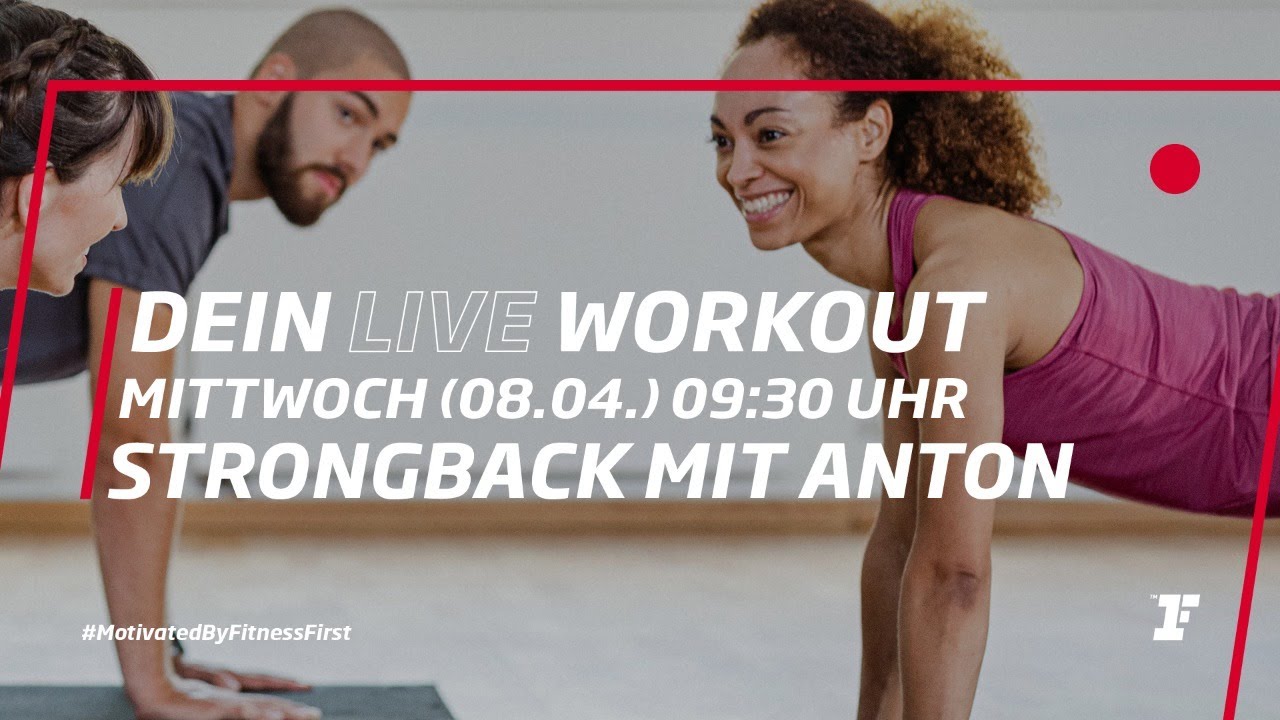 Fitness First Live Workout - StrongBack mit Anton - YouTube
