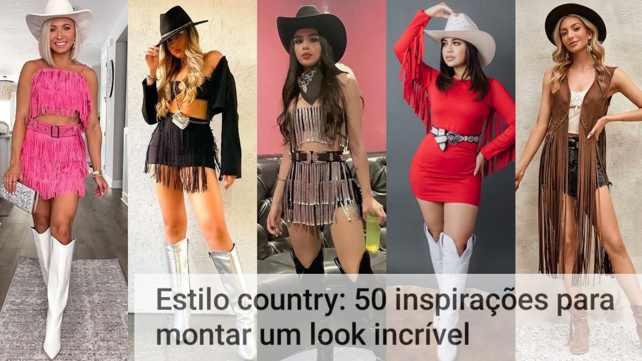 Looks Country Feminino 50 Lindos Looks Country Para InspiraÇÃo 🔥