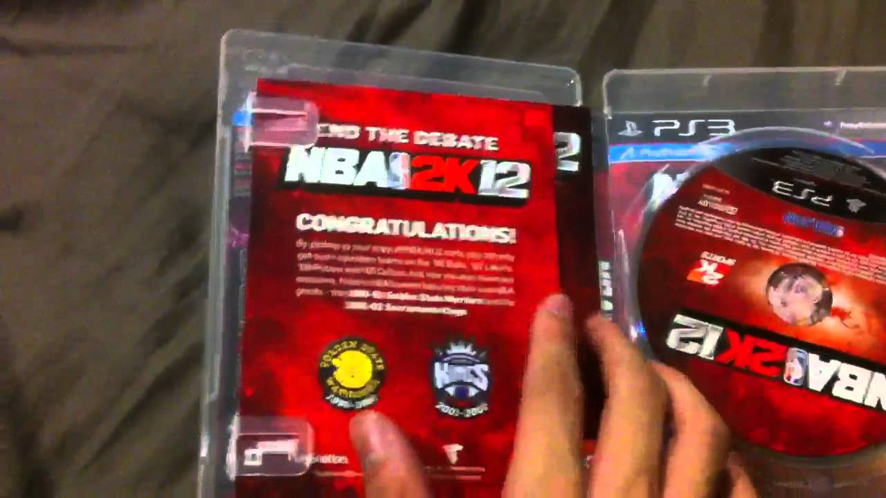 NBA 2k12 ps3 unboxing - YouTube