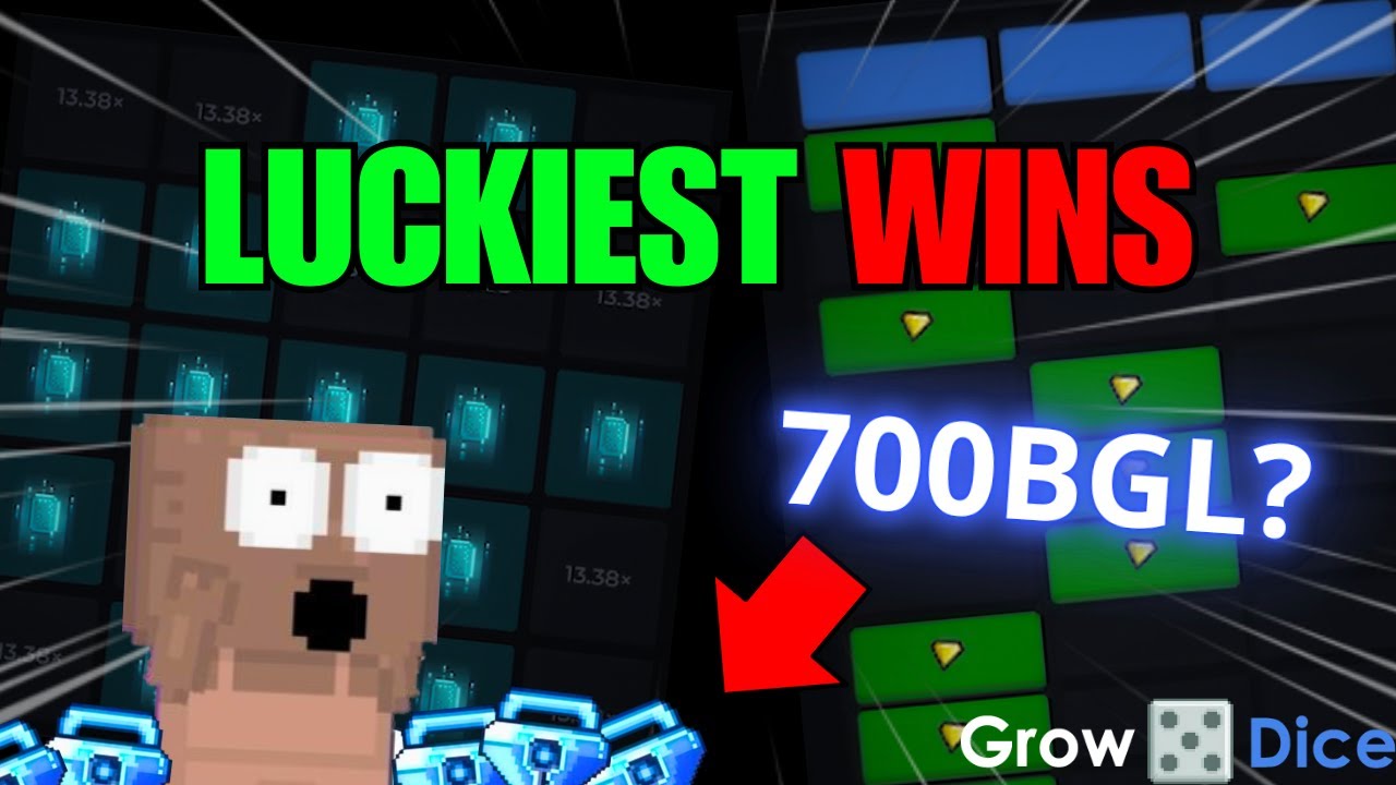 LUCKIEST WINS Compilation | GrowDice Growtopia - YouTube