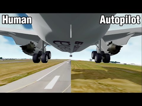 Human vs Autopilot landing (GeoFS) - YouTube