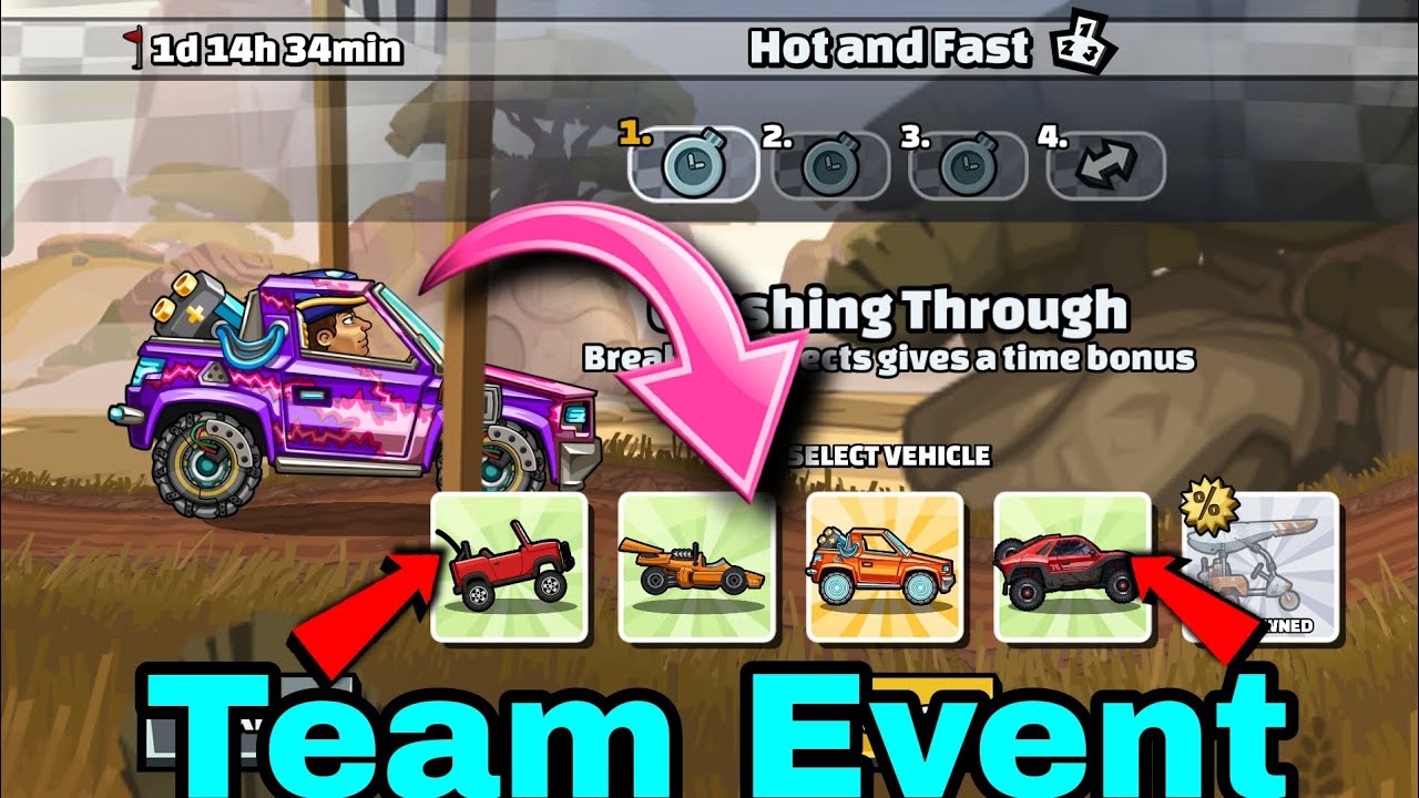 Hot and Fast team event for hill climb racing 2 || hill climb racing 2 ...