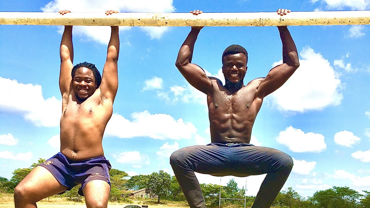 Insane Training for Abs and Biceps (monkey walk&farmers walk) - YouTube