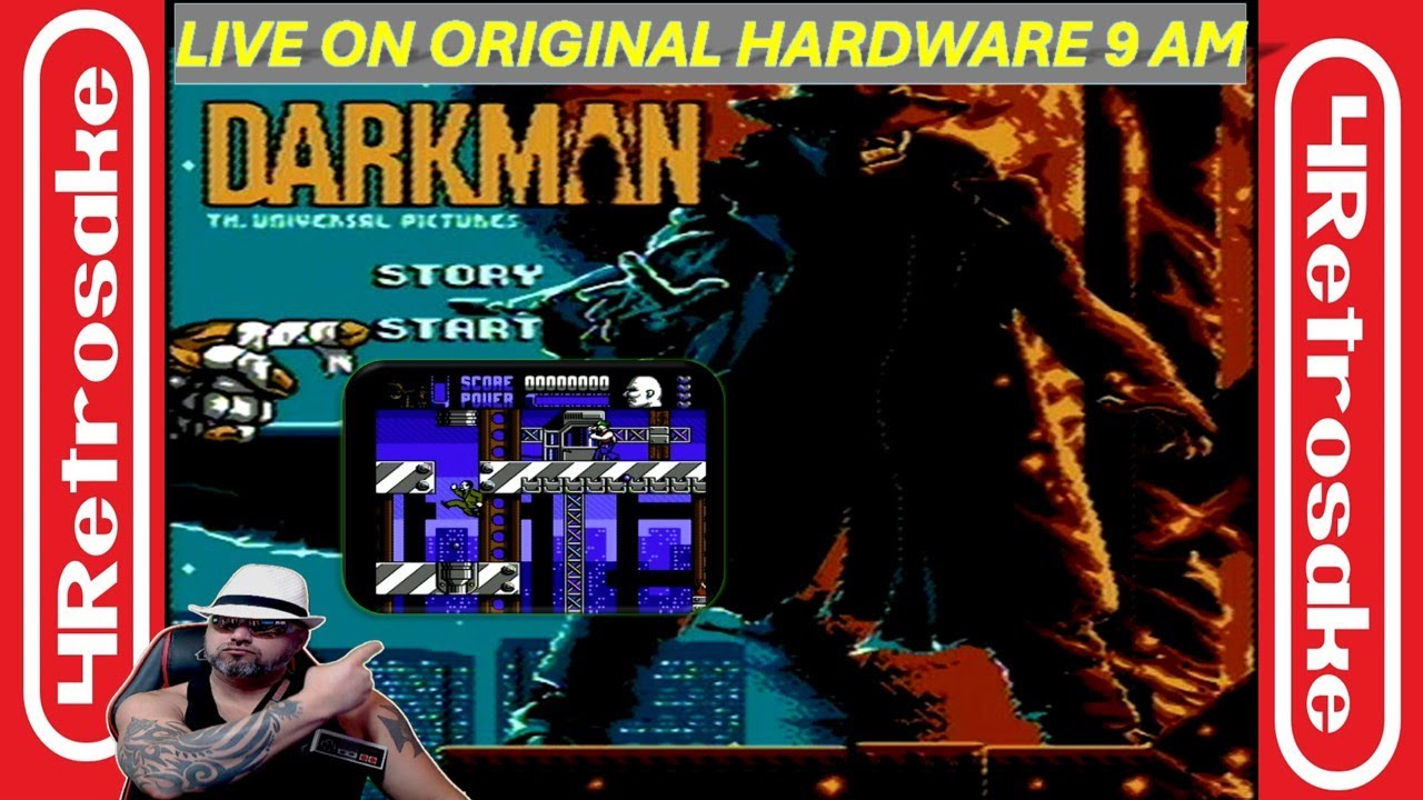HORROR for October on ORIGINAL NES /#66 DARKMAN / Playing 600 PLUS NES Collection - YouTube