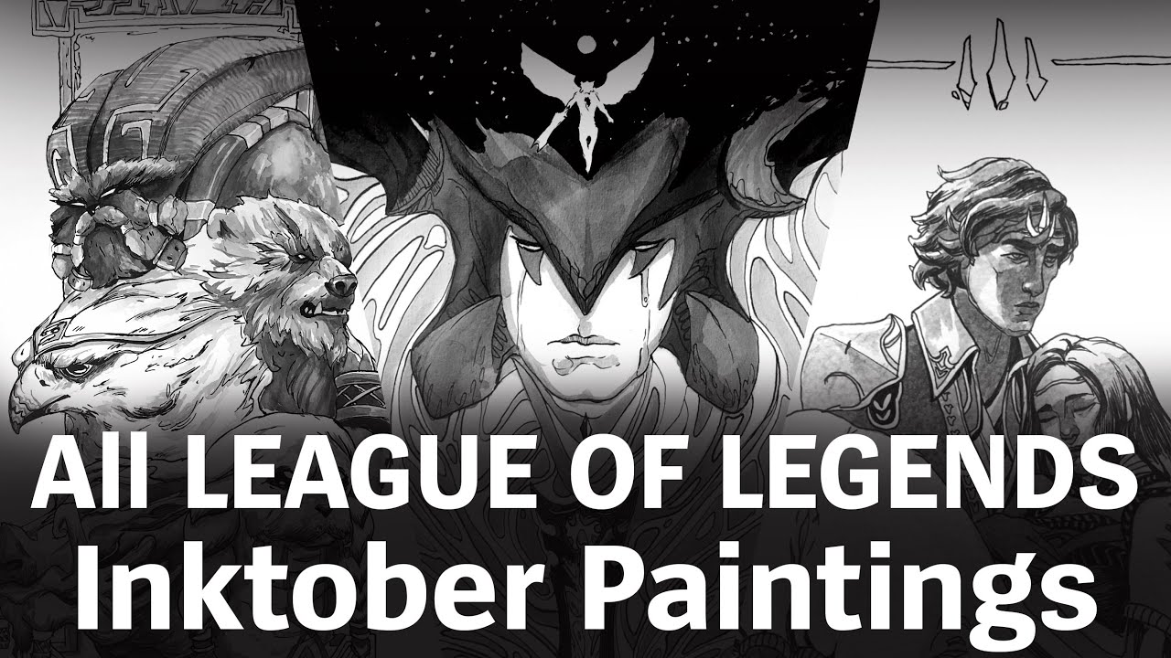 League of Legends EVERY INKTOBER PAINTING 2022 - YouTube