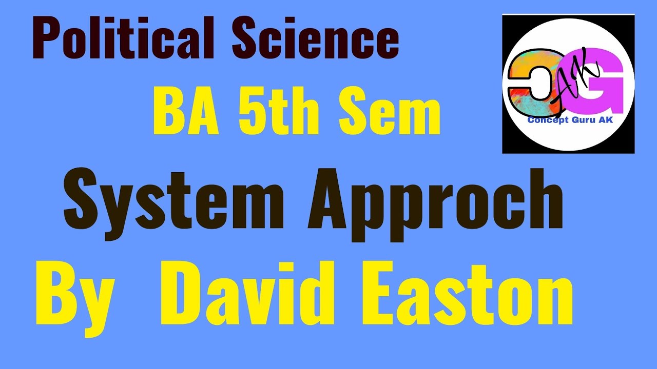 System Approach by David Easton, BA 5th Sem - YouTube