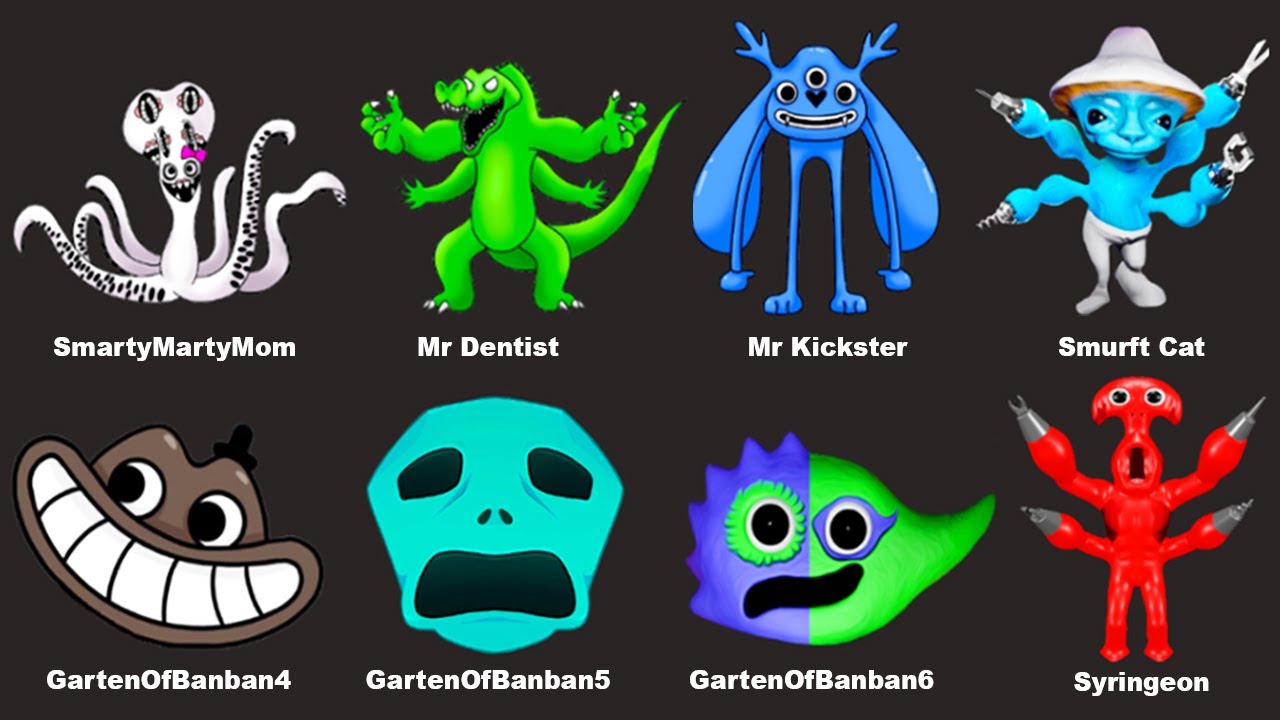 Garten of Banban 4,Garten of Banban 5,Garten of Banban 6,Smurft Cat,Mr ...