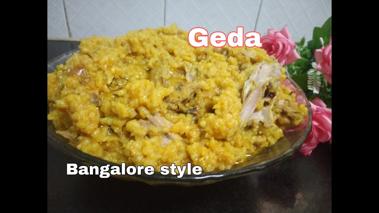 Geda - Bangalore style - Cook to live with Seema - YouTube