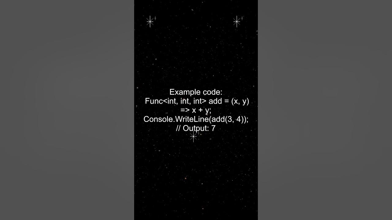 How to create a Lambda expression in C#? - YouTube