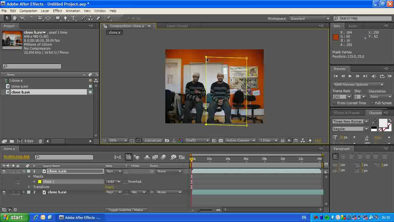 Basic Cloning - Adobe After Effects CS4 - YouTube