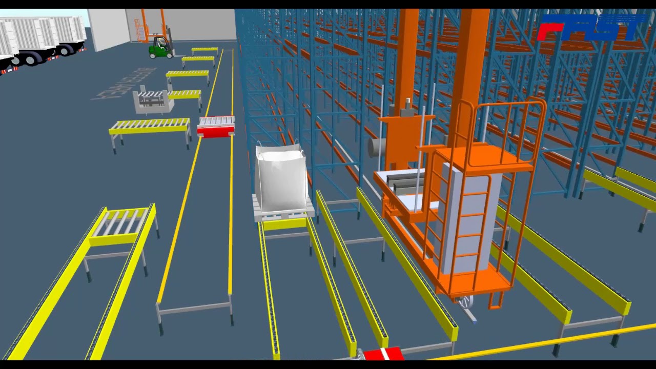 Multi-aisle Double Deep Stacker Crane ASRS in Chemical Storage Facility ...