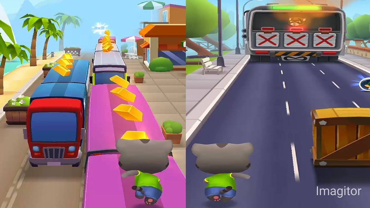 Talking Tom Gold run super game live playing | tom gold running | Tom ...