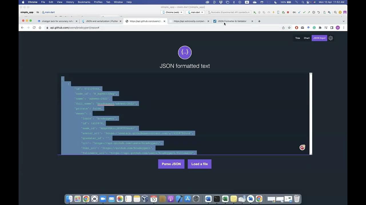 Understand APIs and JSON Parsing on Dart and Flutter - YouTube