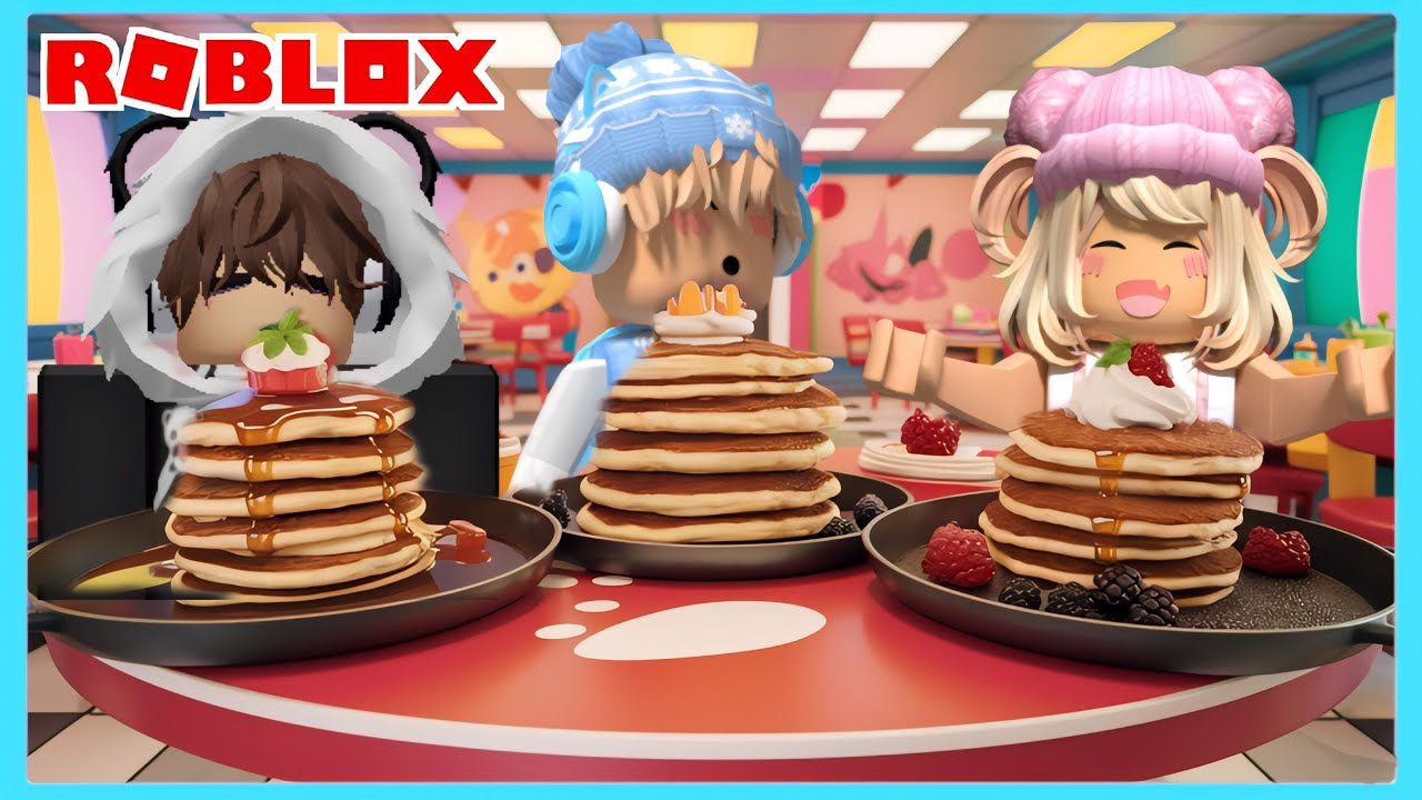 Aku Dan Adiku Lomba Makan Pancake Pake Panci Di Roblox Brookhaven ft ...