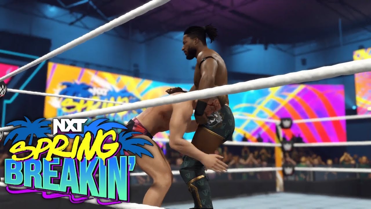 WWE 2K25 - Trick Williams Vs Ilja Dragunov - NXT Title: NXT Spring Breakin 2024 - YouTube